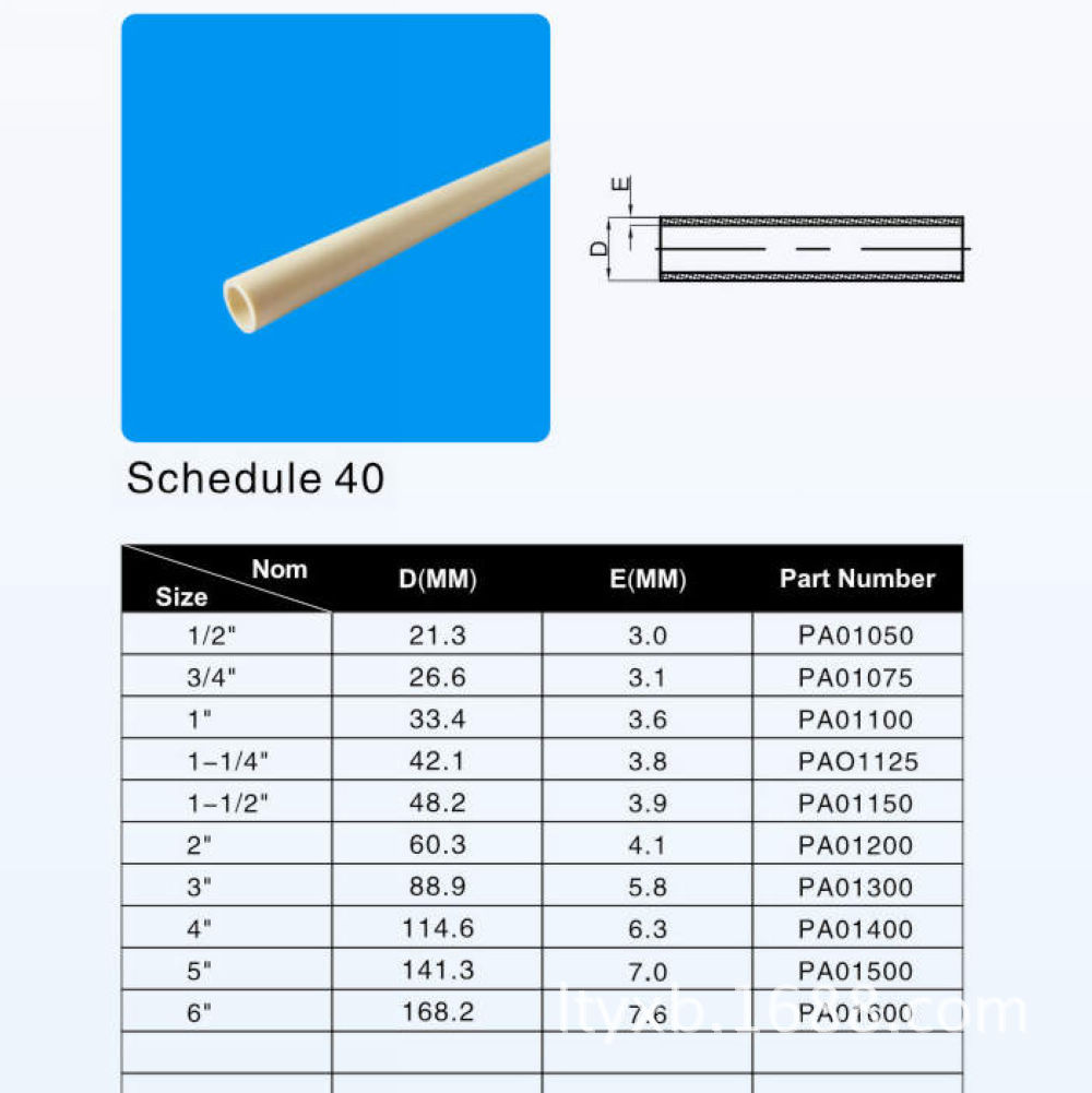 美国标准astm-d-1785 UPVC 给水管-阿里巴巴