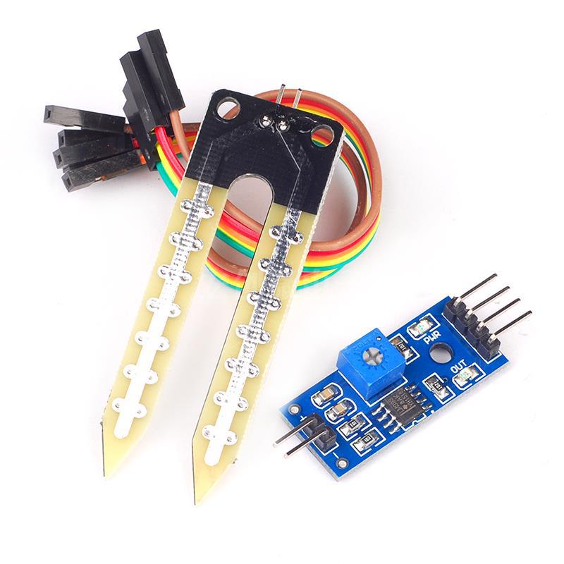 土壤湿度计检测模块 湿度传感器 机器人 智能小车-阿里巴巴