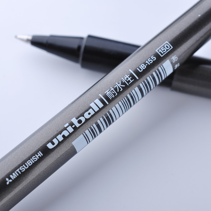 日本uni/三菱UB-155走珠笔 三菱签字笔UB155 0.5mm水笔-阿里巴巴
