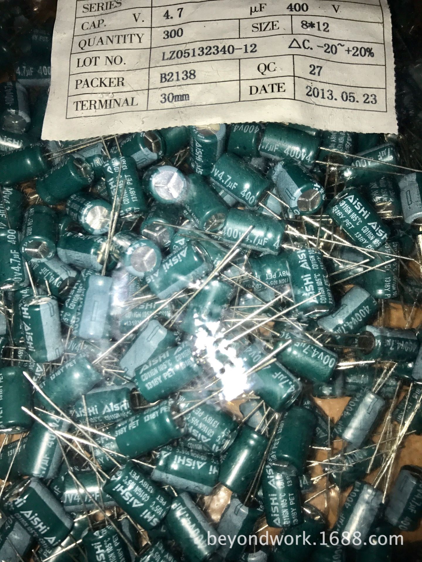 艾华400v4.7uf铝电解电容aishi长寿命cd11gd 体积8*12 现货-阿里巴巴