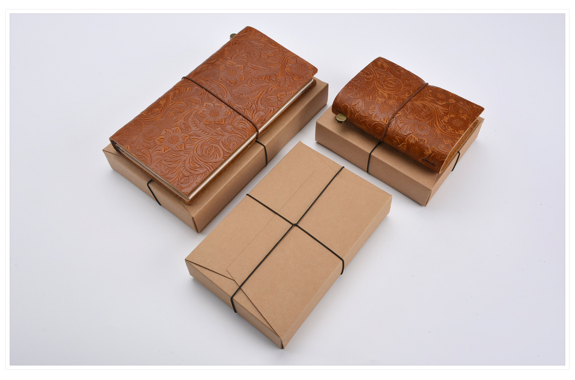 精品牛皮纸礼品盒旅行本专用精致包装盒复古信封式创意礼盒-阿里巴巴