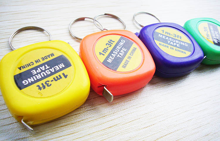 Small Tape Measure 1 Meter Soft Tape Measure Portable Mini Key Clasp ...