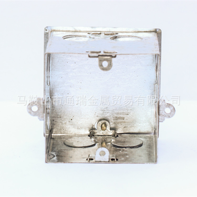 铁皮灯头盒 镀锌八角灯头盒拉伸预埋接线盒暗盒底盒 开关插座盒-阿里巴巴