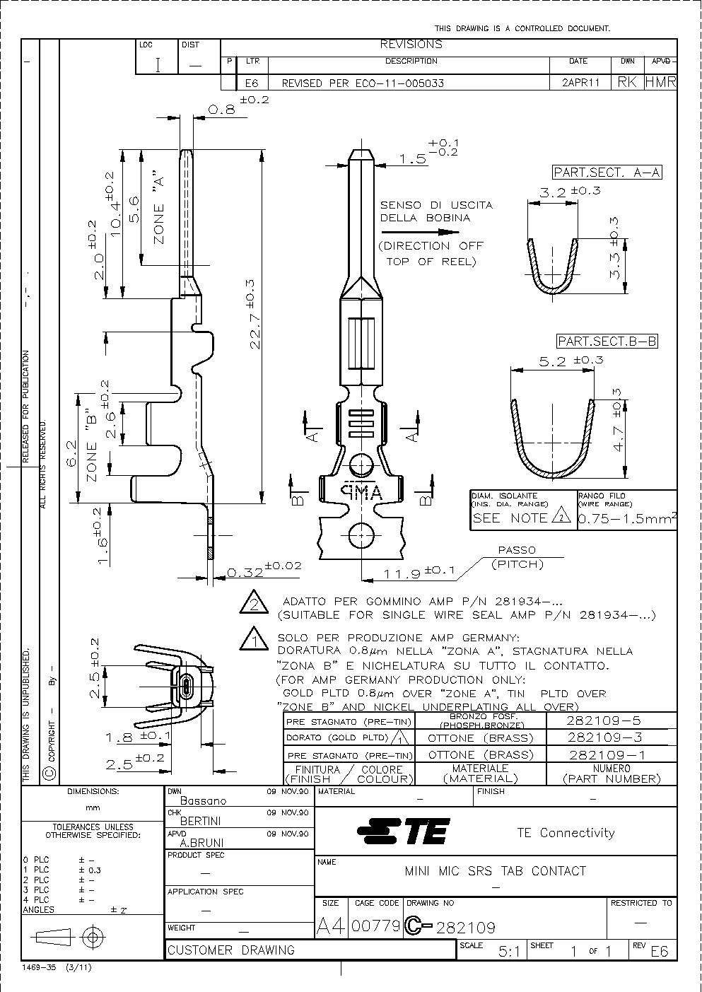 【TE CONNECTIVITY/泰科】 282109-1-阿里巴巴