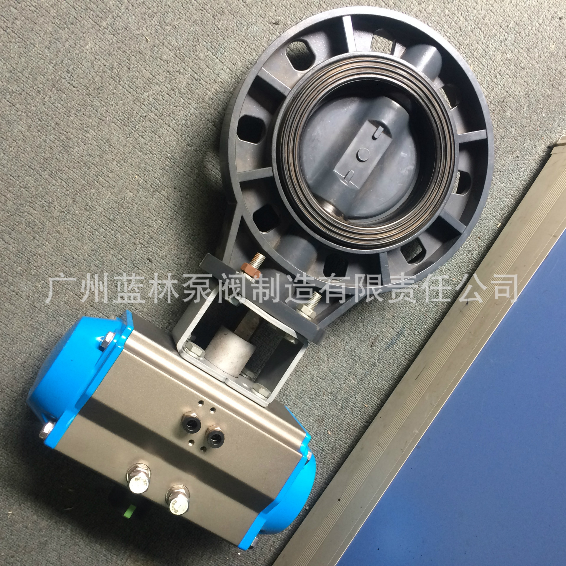 CPVC PVDF PP PPH PPR FRPP 耐高温耐腐蚀气动蝶阀-阿里巴巴