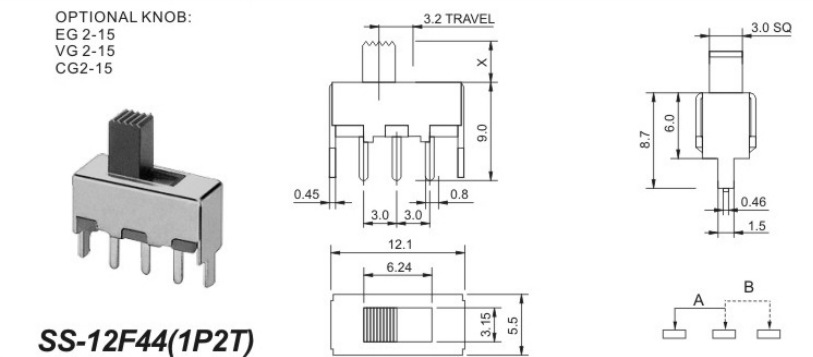 两档拨动开关 玩具立式拨动滑动SS-12F44开关 推动按键开关源头厂-阿里巴巴