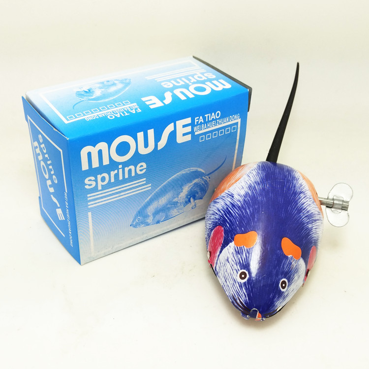 Post 80s Nostalgic Classic Tin Winding Mouse Toy Child Toy Tin Mouse ...