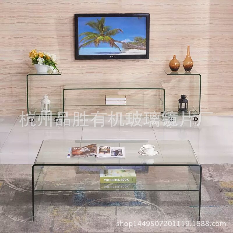 杭州定制型现代简约透明茶几 亚克力桌子 有机玻璃洽谈桌 电脑桌-阿里巴巴