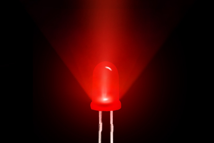 厂家供应 LED灯珠 5MM高亮度红发红 F5圆头指示灯 5mm红光批发-阿里巴巴