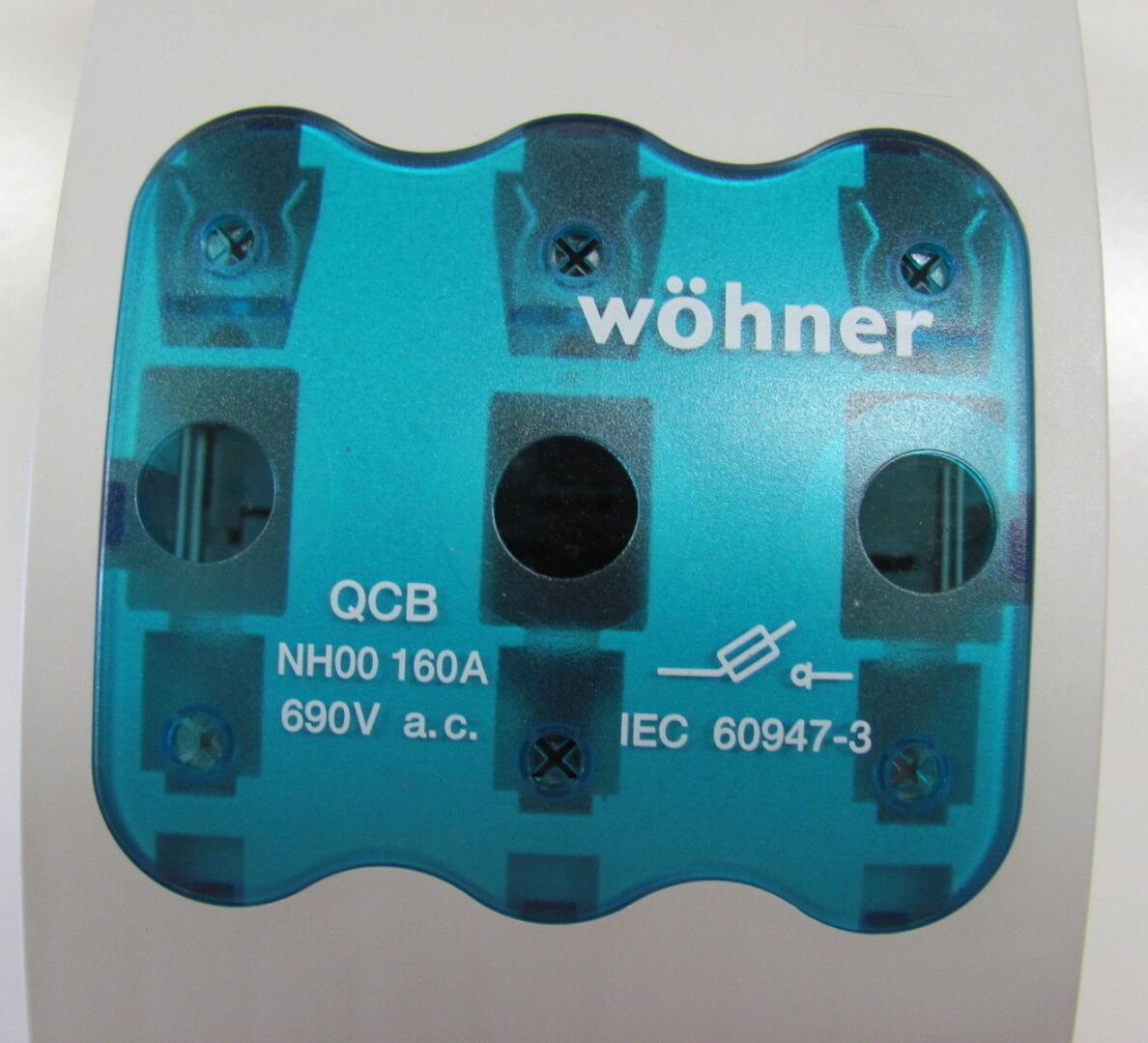 Wohner熔断器式隔离开关33198 QCB/LTS-00 33200 690V 160A NH00-阿里巴巴