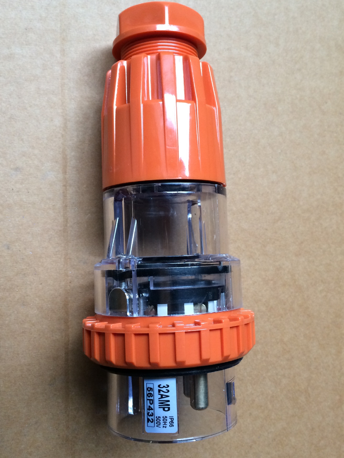 厂家供应澳标工业防水插头户外可移动直插头防暴雨电源插头56P520-阿里巴巴