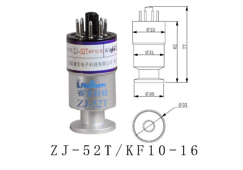 睿宝ZJ-52T电阻规管ZJ-52KF16CF1615.5玻璃金属真空测量仪器-阿里巴巴