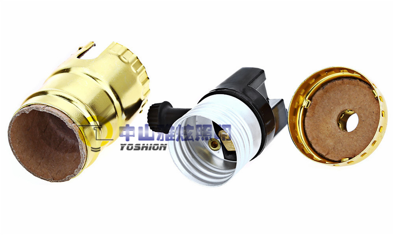 复古铝壳灯头灯座旋钮E26/E27金属复古铝壳灯头DIY灯饰配件-阿里巴巴