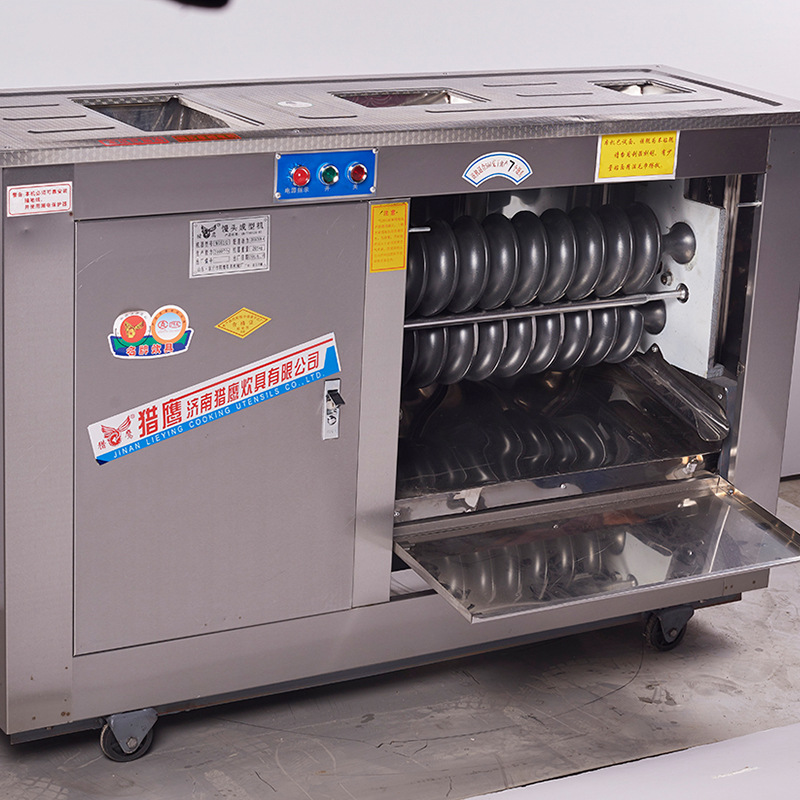 猎鹰全自动对辊馒头机商用大型圆自动一体不粘辊加大口馒头机成型-阿里巴巴