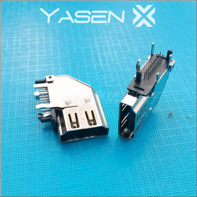接口母座_高清数字 侧型19pin母座 hdmi-a/f 侧立dip 视频接口 - 阿里巴巴