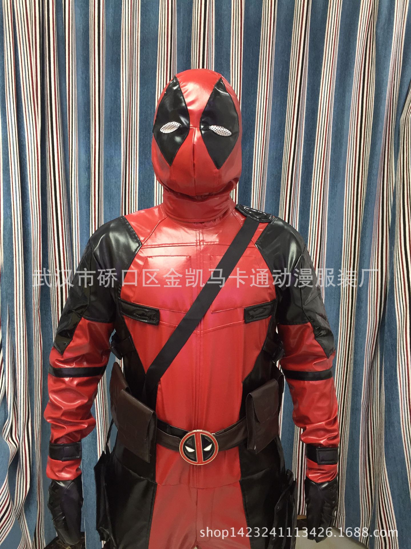 万圣节服装 X战警 死侍 Deadpool 万圣节影视 cos play服装-阿里巴巴