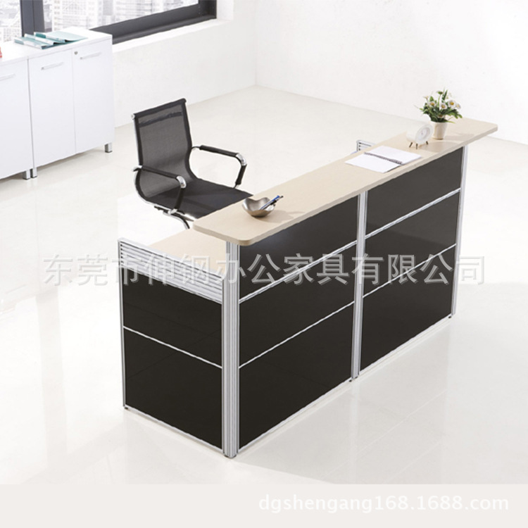 简约时尚办公前台 屏風位挡板式接待桌台厂家直销 东莞办公家具-阿里巴巴