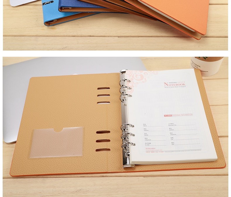 厂家批发A4 B5 A6 A5仿皮PU硬皮面记事本办公商务活页笔记本印制-阿里巴巴