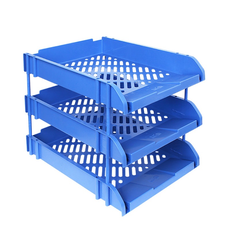 富强FQ338B三格塑料文件盘 三层文件架三层文件栏 加厚文件盘-阿里巴巴