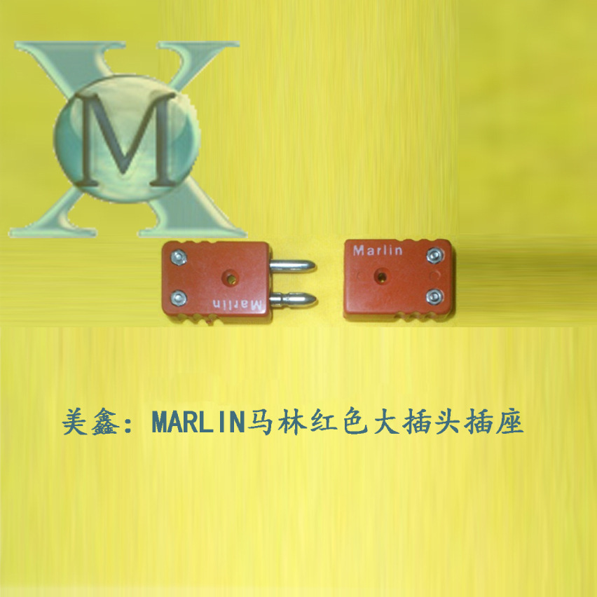 马林MARLIN热电偶插头插座K型黄色小型连接器-阿里巴巴