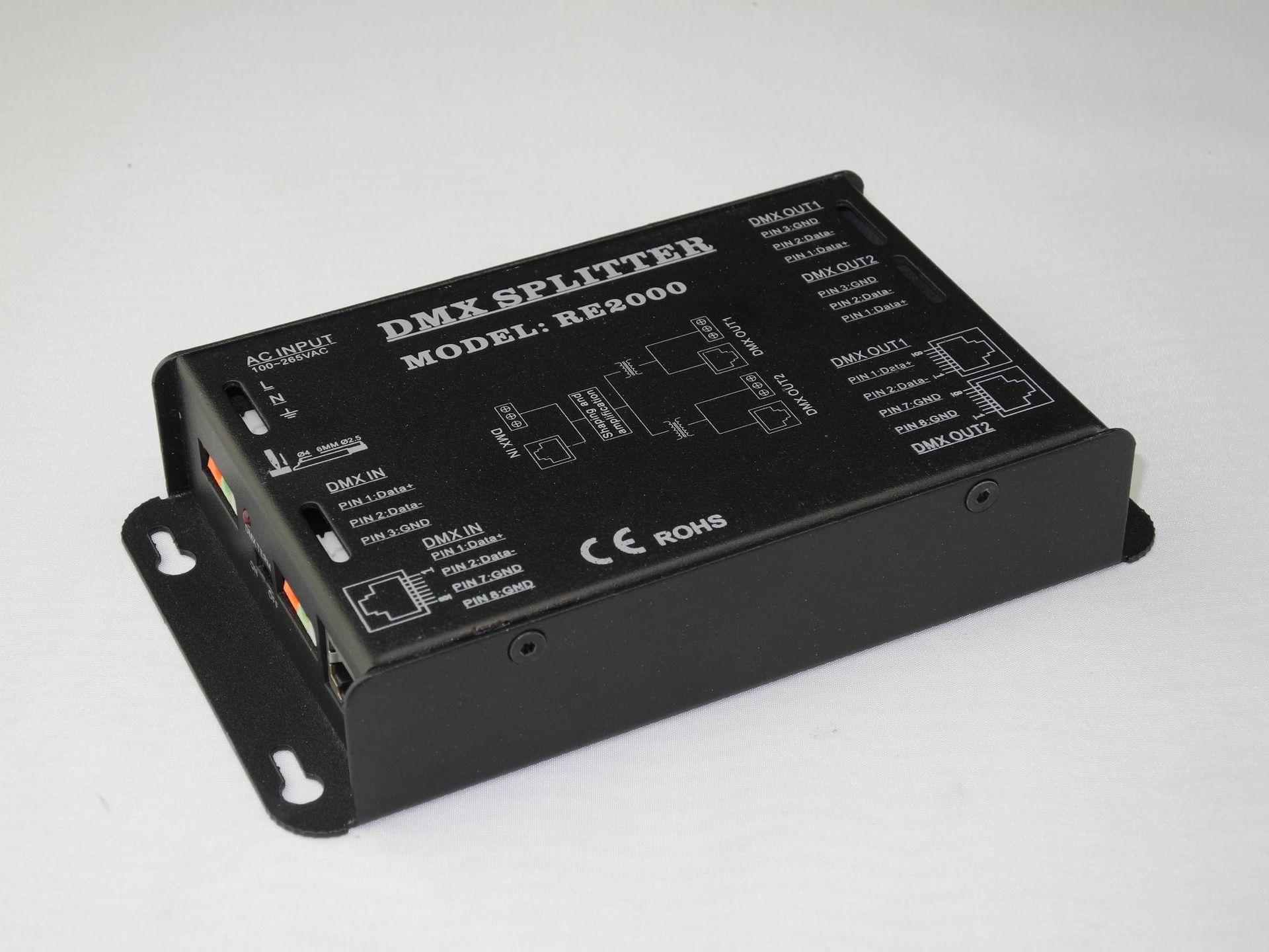 DMX512信号放大器 2通道信号放大器 DMX信号中继器 放大器-阿里巴巴