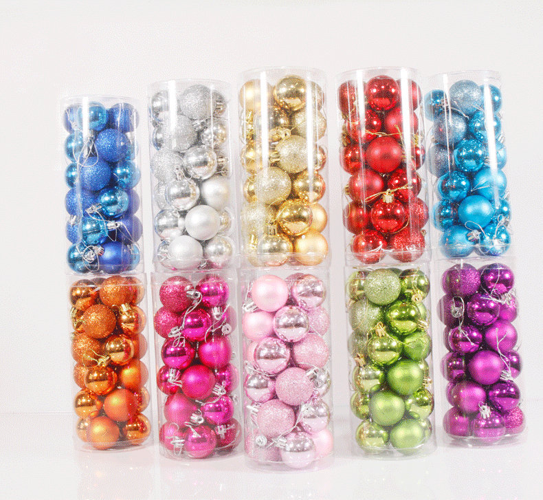 Christmas color ball electroplating ball Christmas ball bright light ...