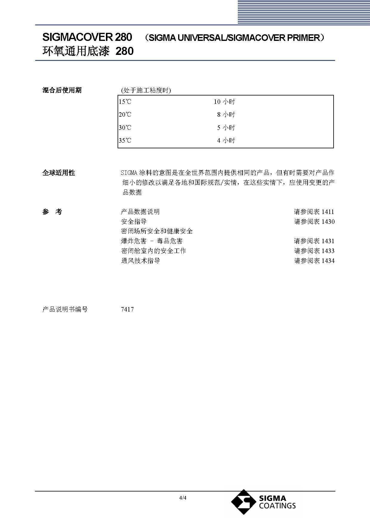 西格玛环氧通用底漆 280 SIGMACOVER 280-阿里巴巴