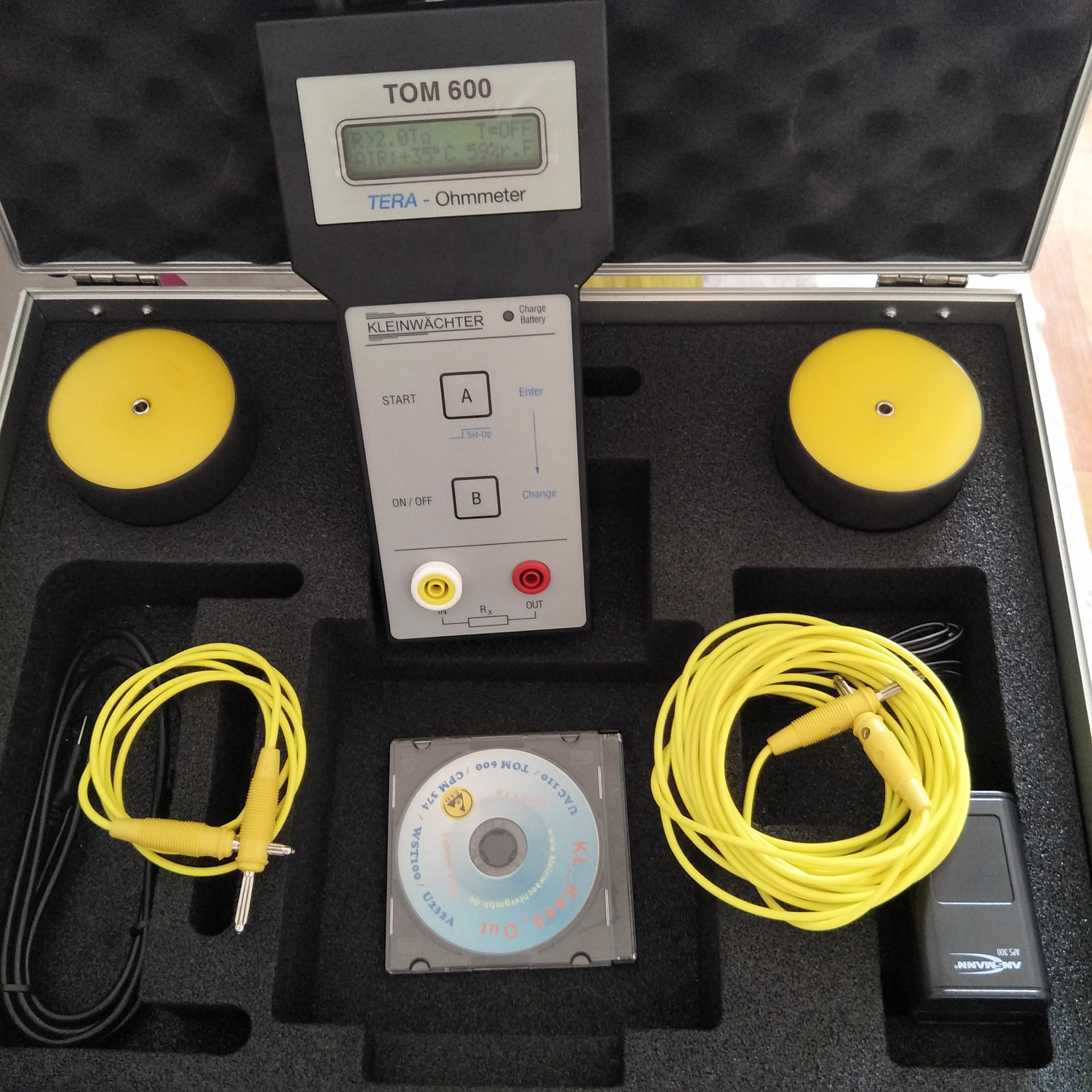 TOM-600德国Kleinwachter科纳沃茨特重锤式静电电阻测试仪套件-阿里巴巴