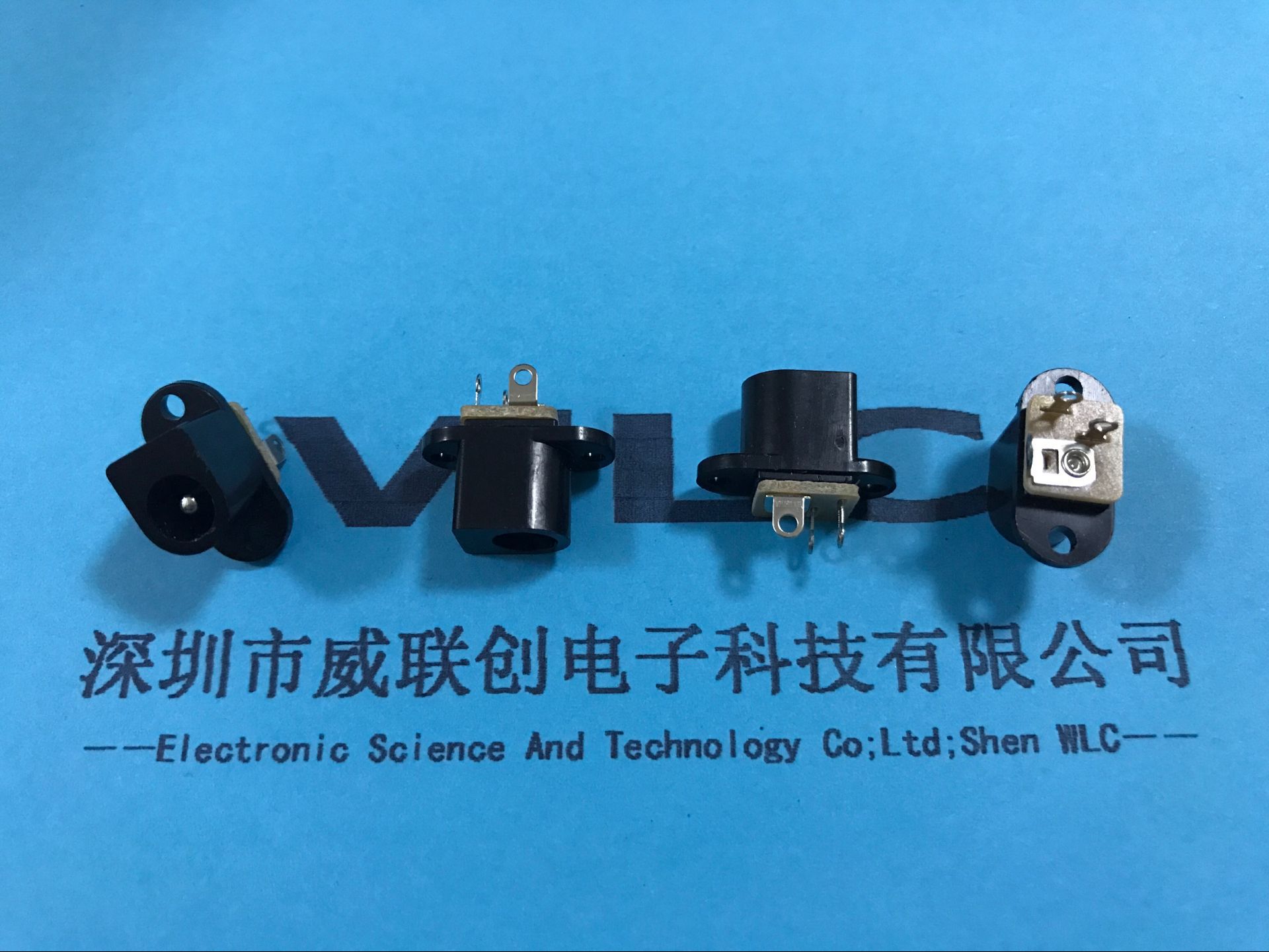 DC017电源插座2.0针铜针焊线式DC-017接插座-阿里巴巴