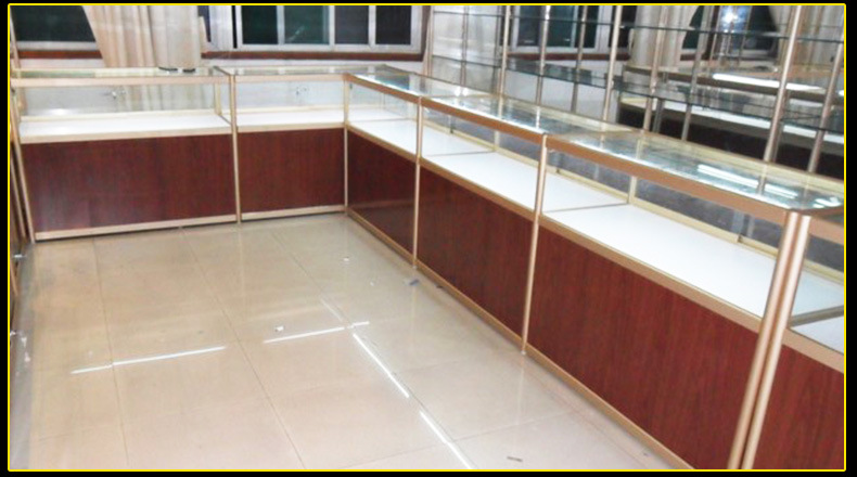 铝合金玻璃柜透明商品礼品玉器展示柜产品柜台柜珠宝玻璃陈列柜子-阿里巴巴