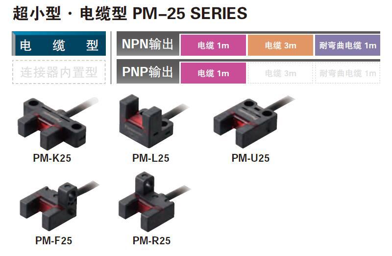 松下F型PM-F25-R/PM-F25-C3/PM-F25-P 微型光电传感器开关-阿里巴巴