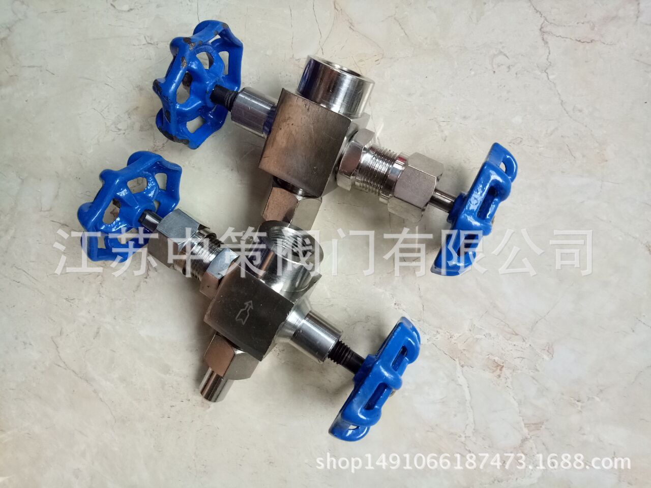 J19W-160P不锈钢压力表三通针型阀 SS304压力表针型阀 DN6 10 15-阿里巴巴