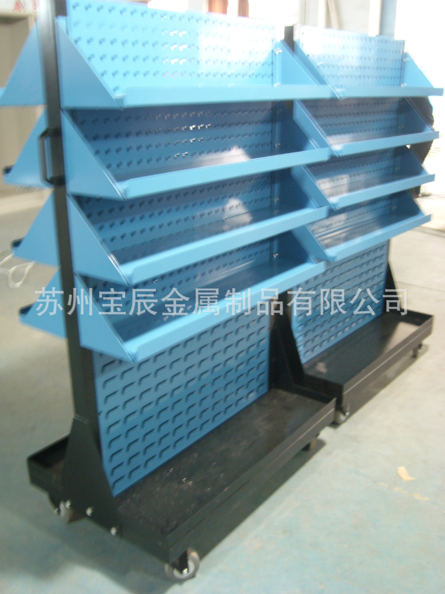 苏州五金物料整理架单双面移动工具架 车间工具螺丝架方孔挂板架-阿里巴巴