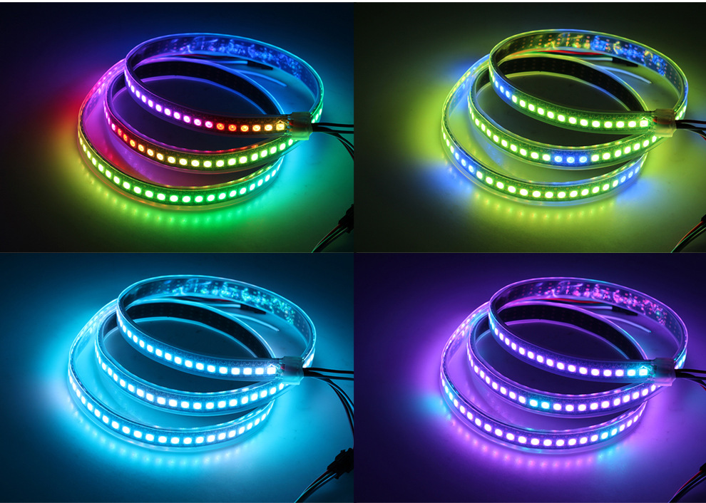 WS2812B SK6812 WS2813 LED 灯带 5050 RGB 30 60 144 幻彩灯条5V-阿里巴巴