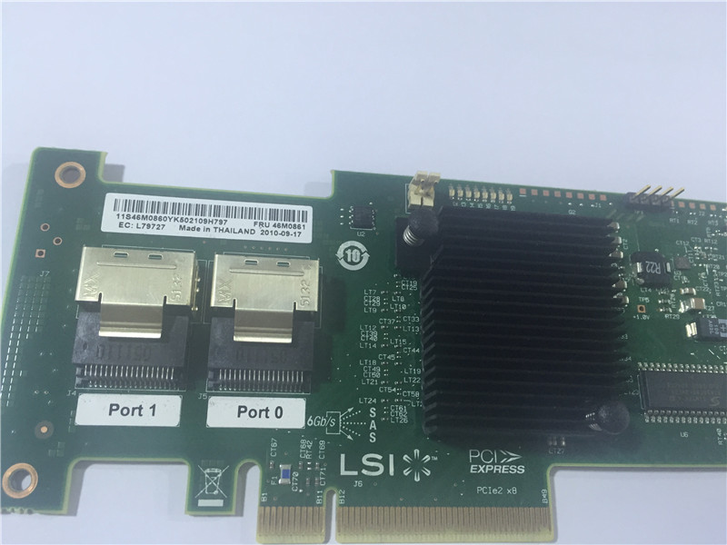 IBM M5014 5015 46M0861 PCI-E SAS SATA3 SSD 6Gb阵列卡 LSI-阿里巴巴