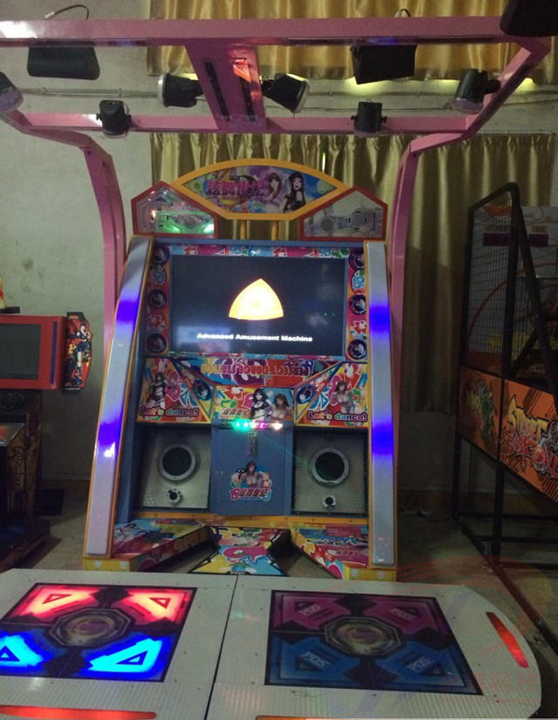 55寸豪华炫舞世纪跳舞机游戏机双人体感模拟机大型电玩城娱乐设备-阿里巴巴