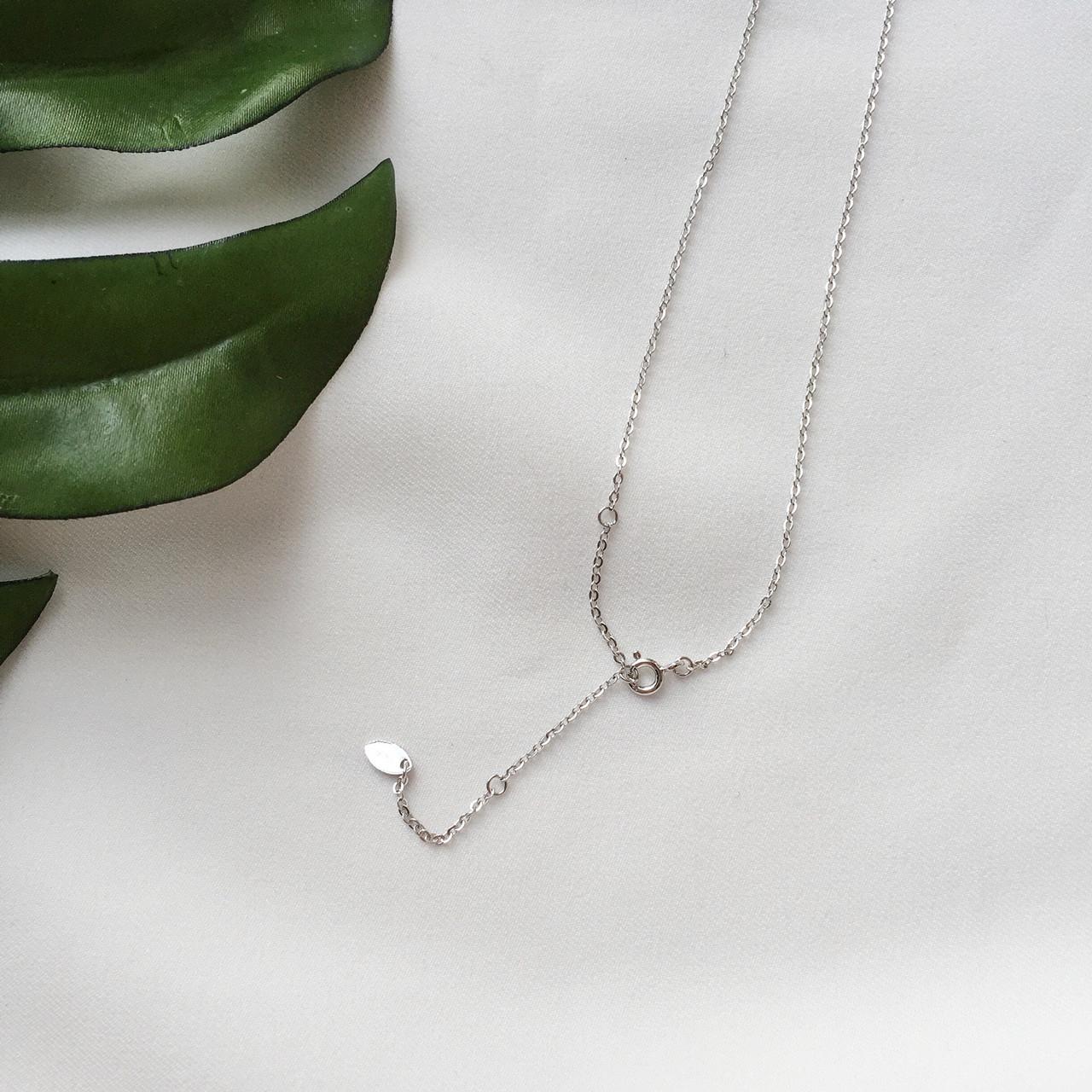韩国韩版S925纯银mini同款时尚唯美百搭简约几何方块项链项饰女-阿里巴巴
