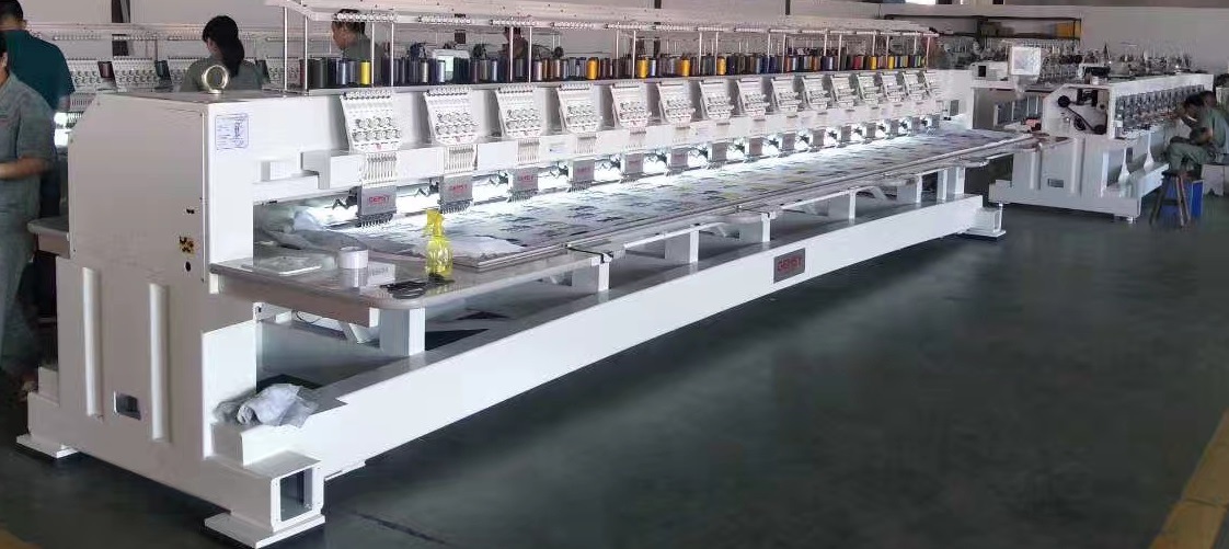 绣花机 单头电脑刺绣机 双头12头平绣帽绣成衣绣毛巾绣工业绣花机-阿里巴巴