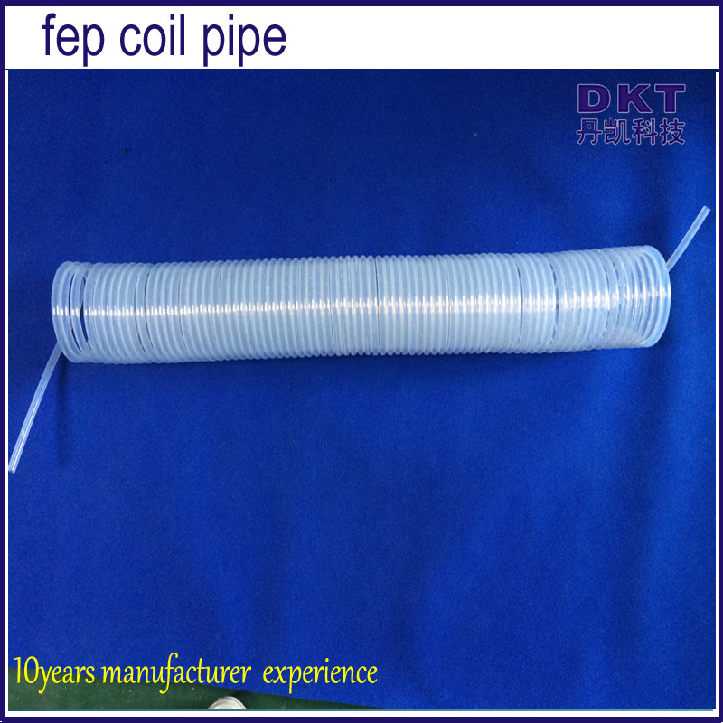 厂家供应耐酸碱防腐蚀耐高低温透明铁氟龙 FEP PFA盘旋管弹簧管-阿里巴巴