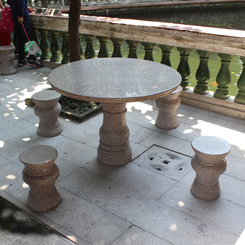 石桌石凳庭院户外现货批发花岗岩雕刻石桌石椅子-阿里巴巴