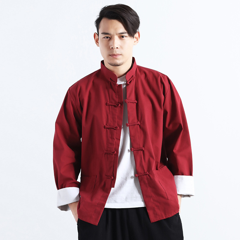 Taichi clothing shirt for men gyms chinese kung morning exercises coats ...