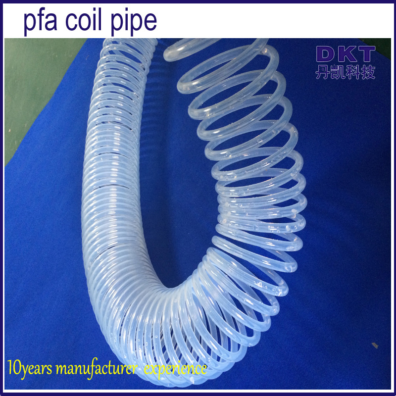 厂家供应耐酸碱防腐蚀耐高低温透明铁氟龙 FEP PFA盘旋管弹簧管-阿里巴巴