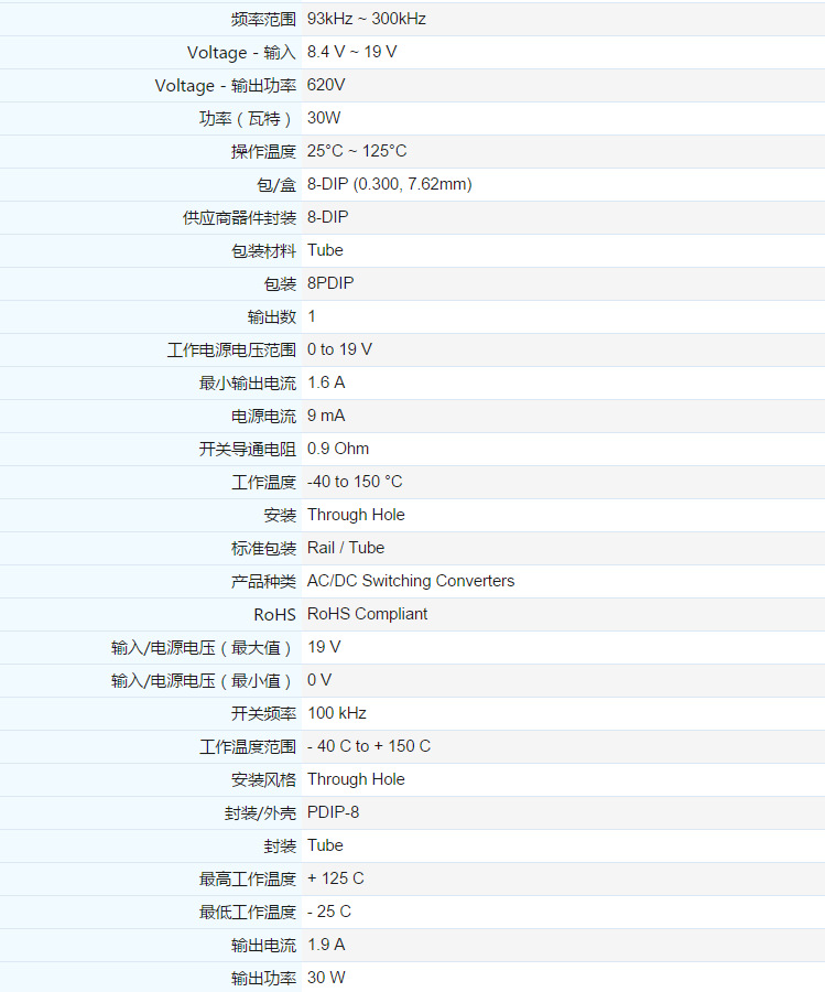 电流模式控制器 VIPER53DIP-E VIPER53 插件 DIP8 代理-阿里巴巴