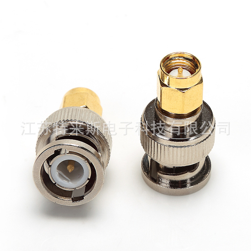 SMA-BNC-JJ BNC公头Q9公头转SMA公头外螺内针射频头线转接转接头-阿里巴巴