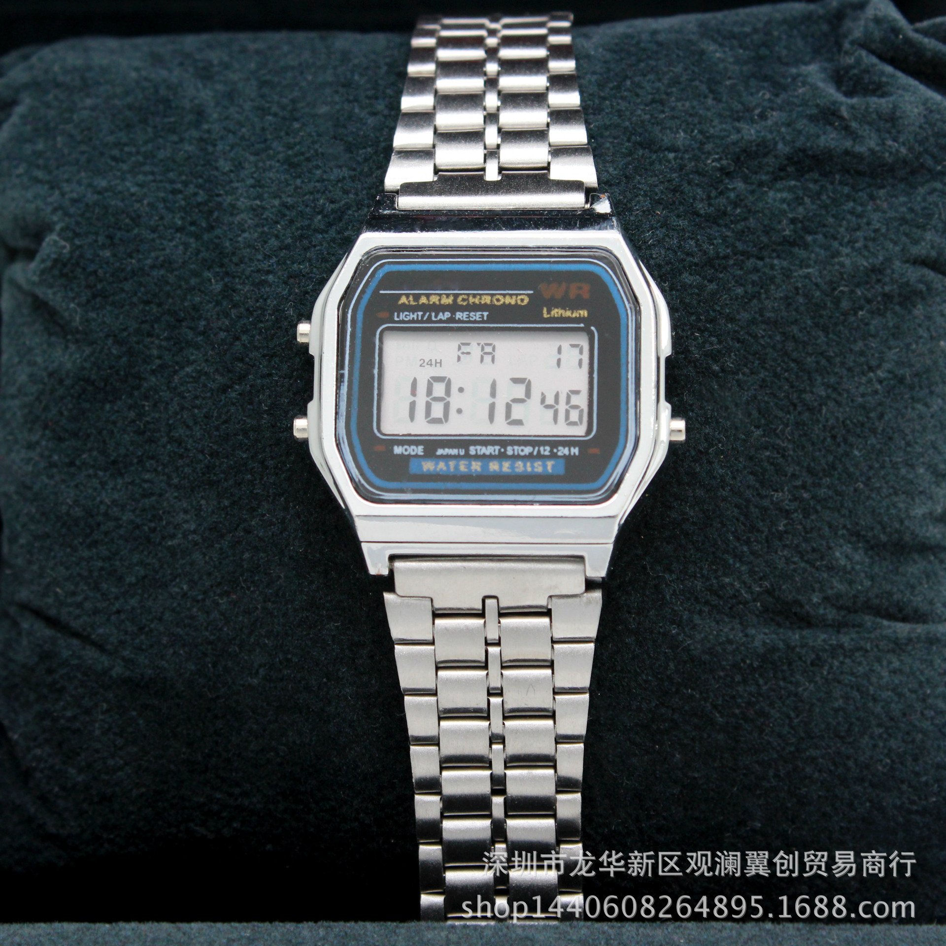 跨境专供速卖通爆款WR F91W钢带多功能LED手表运动电子手表厂家-阿里巴巴
