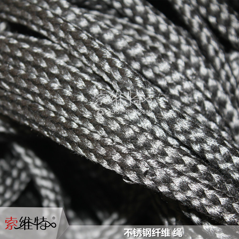 不锈钢纤维金属绳361L金属纤维绳导电绳抗静电编织-阿里巴巴