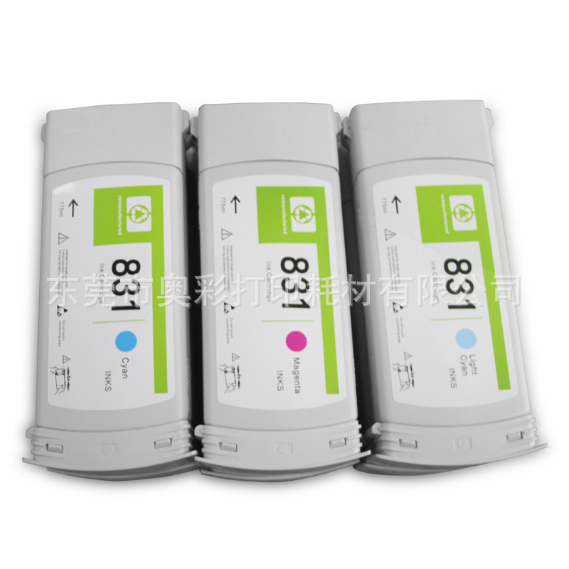 适用HP 831墨盒惠普L310 L330 L360墨盒乳胶墨水Latex墨盒带芯片-阿里巴巴