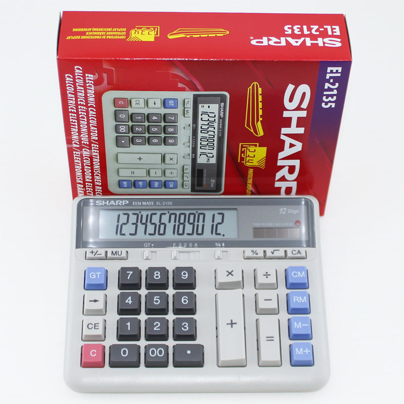SHARP EL-2135计算机夏普计算器声宝计数机办公计数器-阿里巴巴
