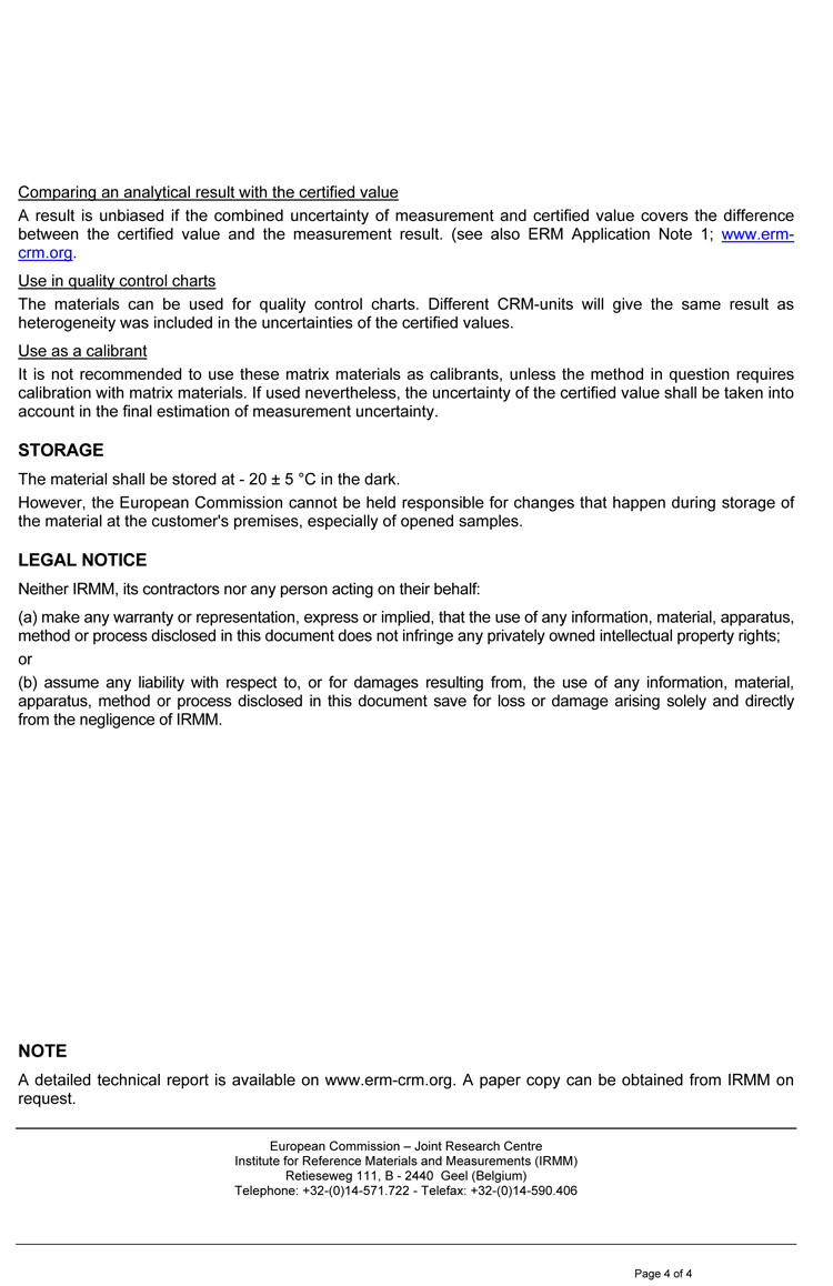 ERM-EC591 ERM-EC590聚乙烯中多溴联苯醚PBDE检测标准物质 20g-阿里巴巴