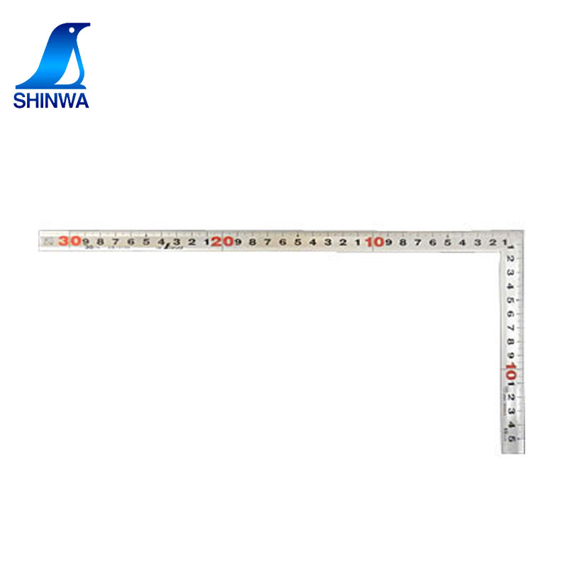 日本亲和SHINWA企鹅 10294 角尺曲尺 角厚 喷砂 30cm正反同目 JIS-阿里巴巴